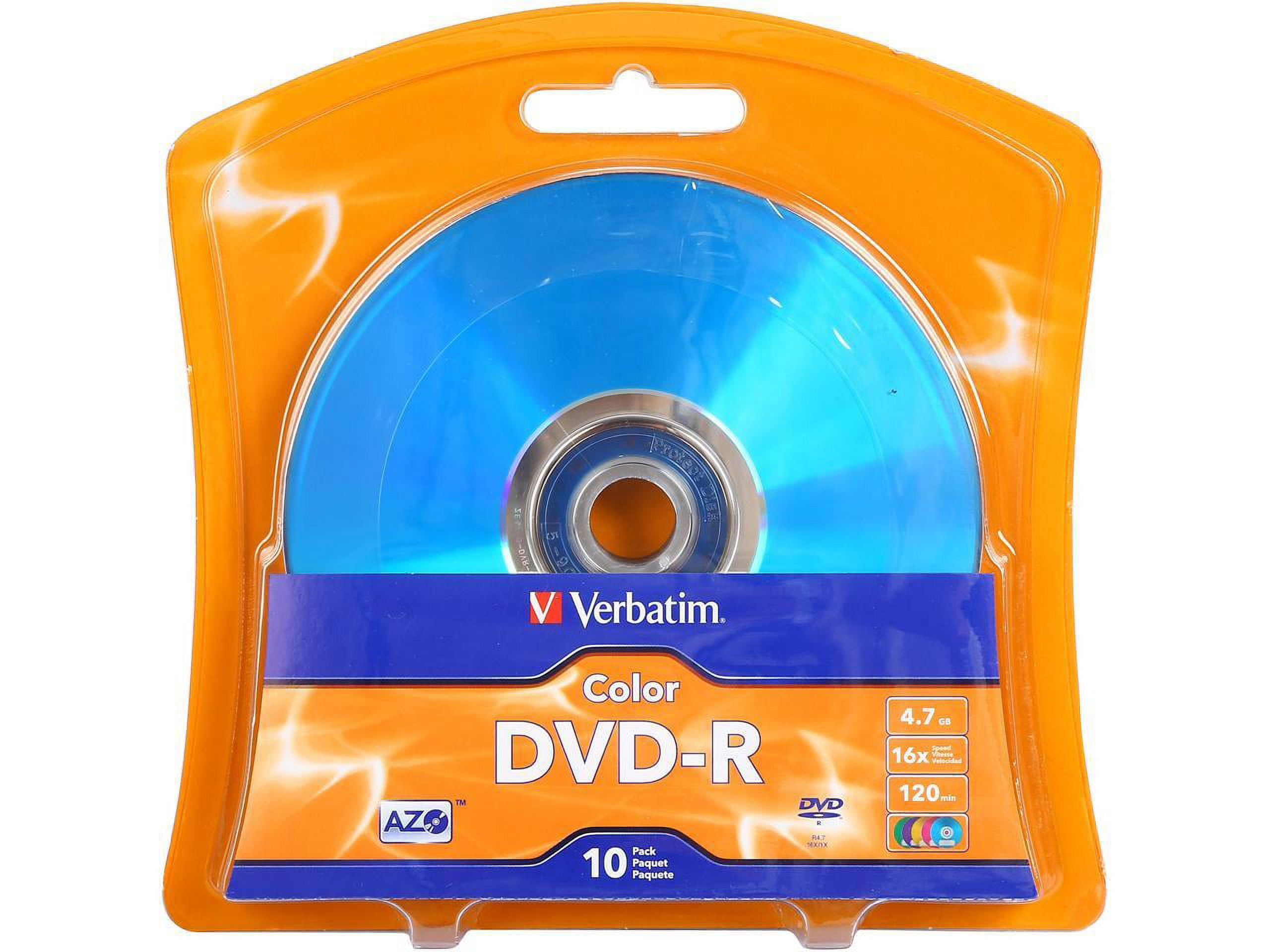 Verbatim 4.7GB 16X DVD+R 10 Packs Blister Disc Model 97513 - Walmart.com
