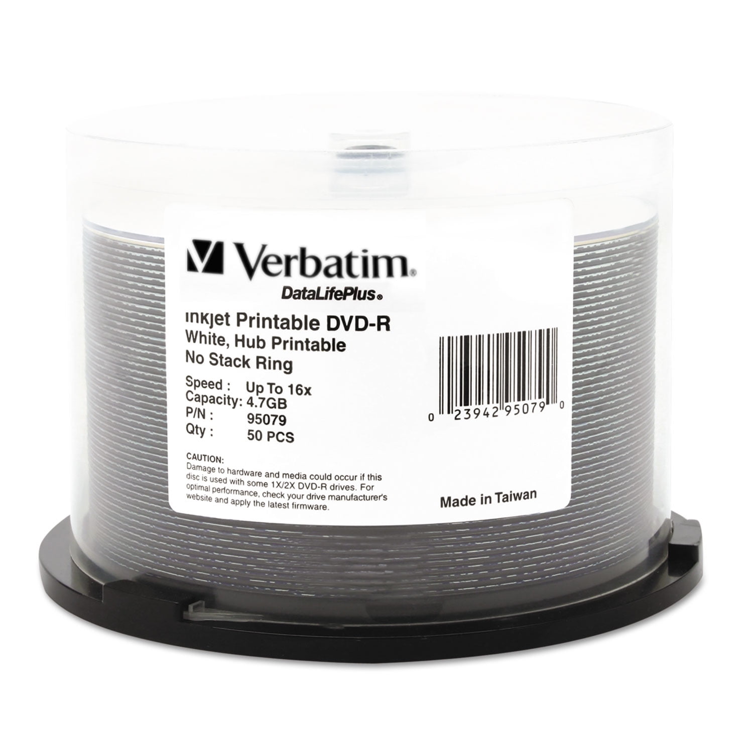 Verbatim 95079 4.7gb Datalifeplus Dvd-rs, 50-ct Spindle - Walmart ...