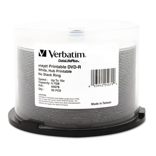 Verbatim 95079 4.7gb Datalifeplus Dvd-rs, 50-ct Spindle - Walmart ...