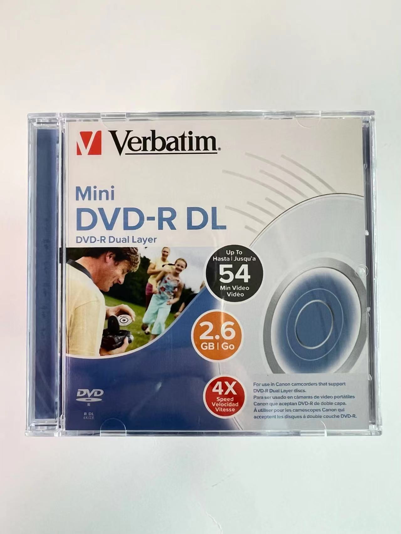 Verbatim 15-Pack 2.6GB 4X Mini DVD-R DL Dual Layer Recordable Discs ...