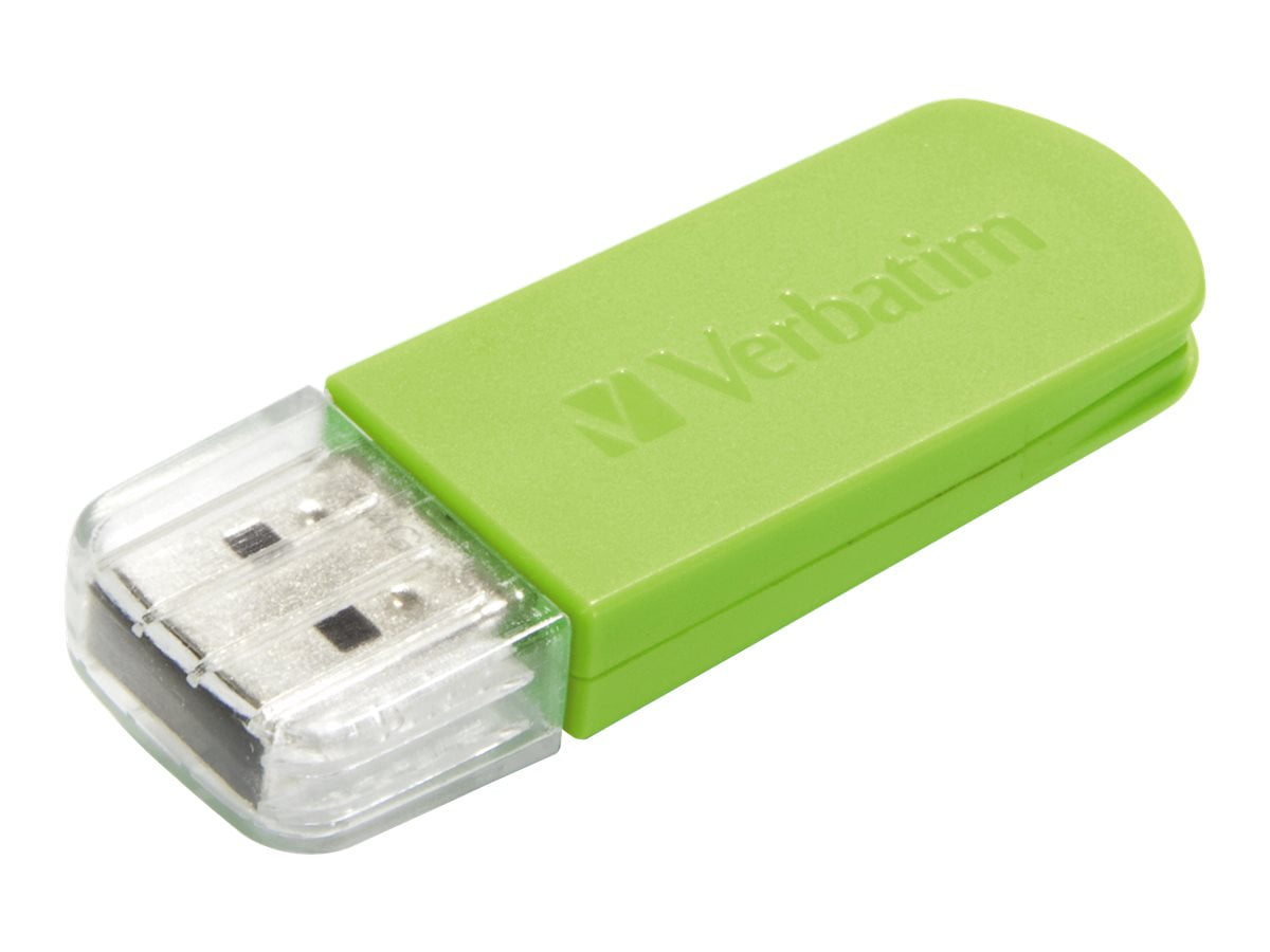 VERBATIM 49834 64GB Mini USB Flash Drive Drive Green - Walmart.com