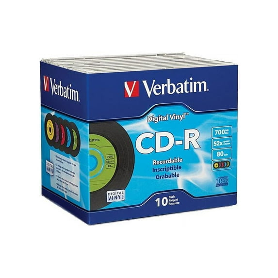 Verbatim Digital Vinyl - 10 x CD-R - 700 MB (80min) - jewel case ...