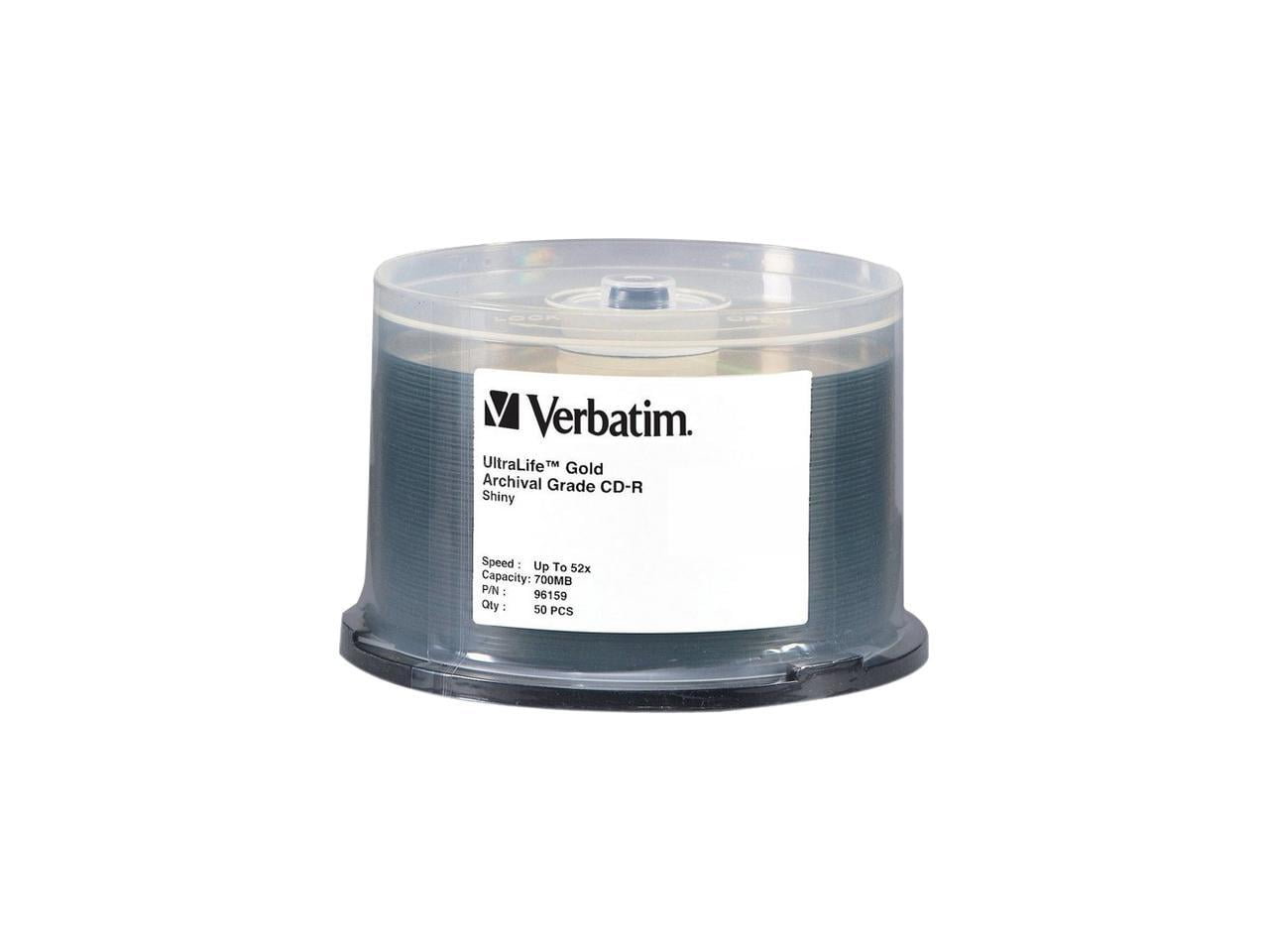 Verbatim 96159 700 MB/80 min 52X Archival Grade CD-R Recordable Disc in ...