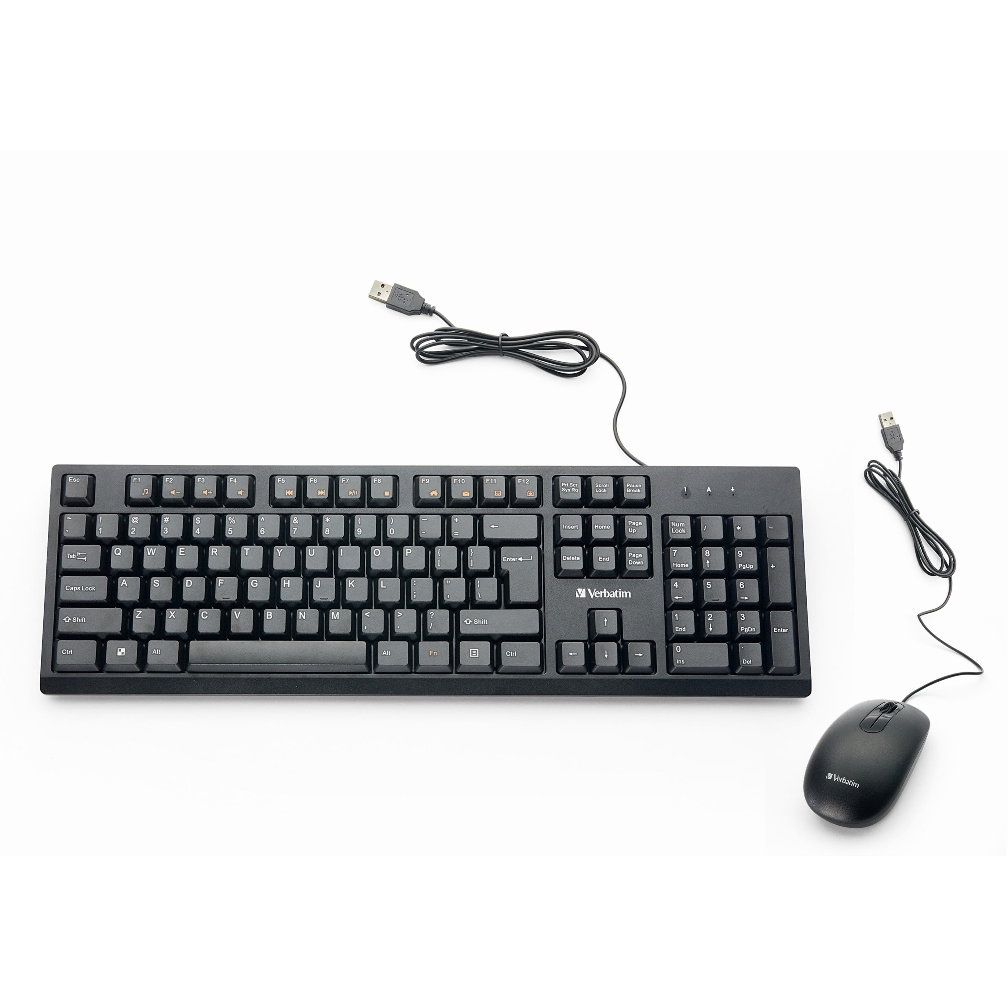 Verbatim 70734 Universal Wired Keyboard and Mouse Black 70734 - Walmart.com