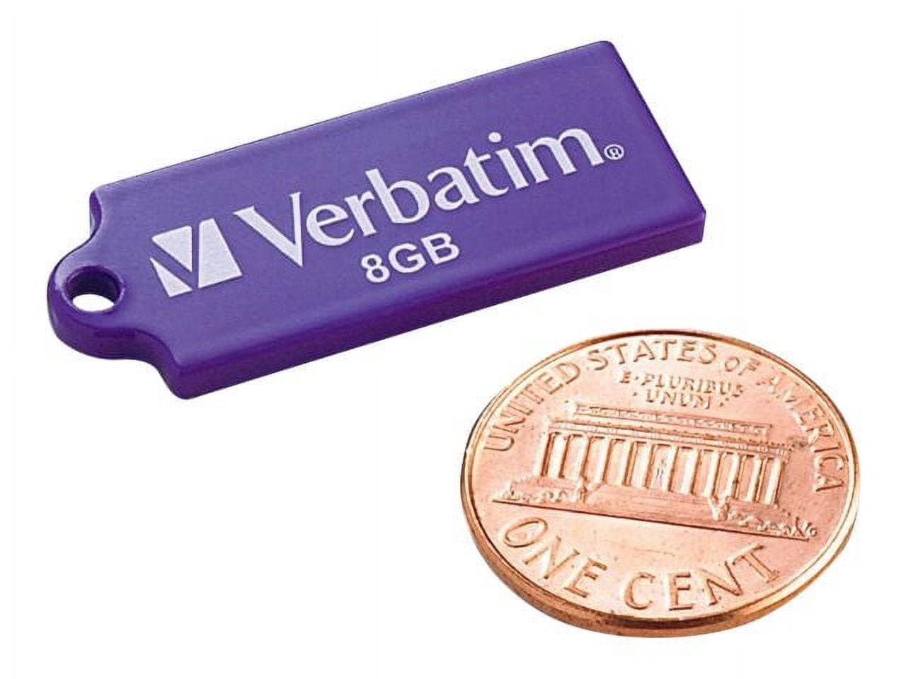 Verbatim TUFF-'N'-TINY - USB flash drive - 8 GB - USB 2.0 - purple ...