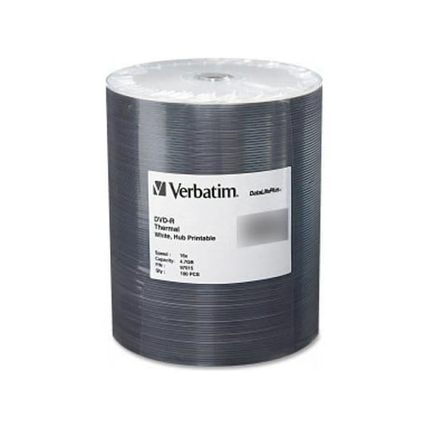 Verbatim DataLifePlus 4.7GB 16X DVD-R 100 Packs Wrap Media Model 97015 ...