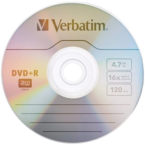 Verbatim 97956 4.7gb 16x Dvd+rs, 10 Pk - Walmart.com