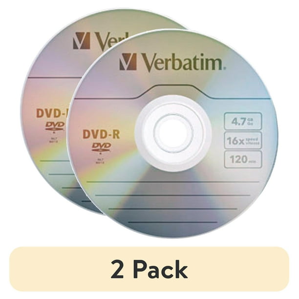 (2 pack) 4.7GB 16X DVD-R 10PK - Walmart Business Supplies