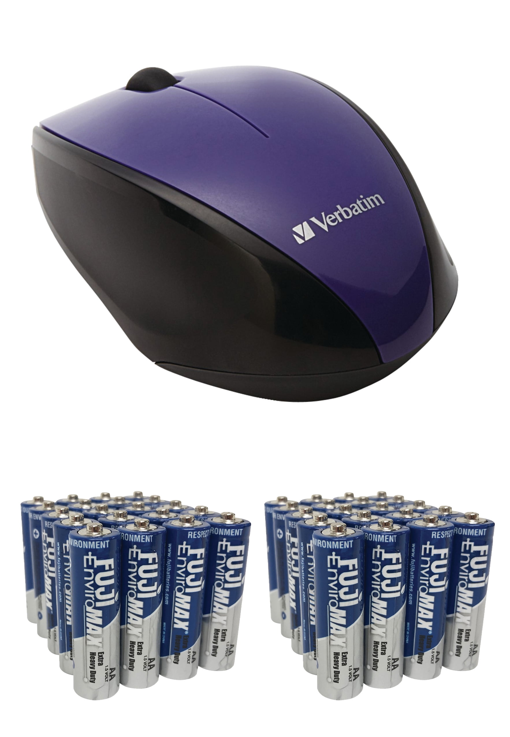 Verbatim 97994 Wireless Multi-Trac Blue LED Optical Mouse (Purple ...