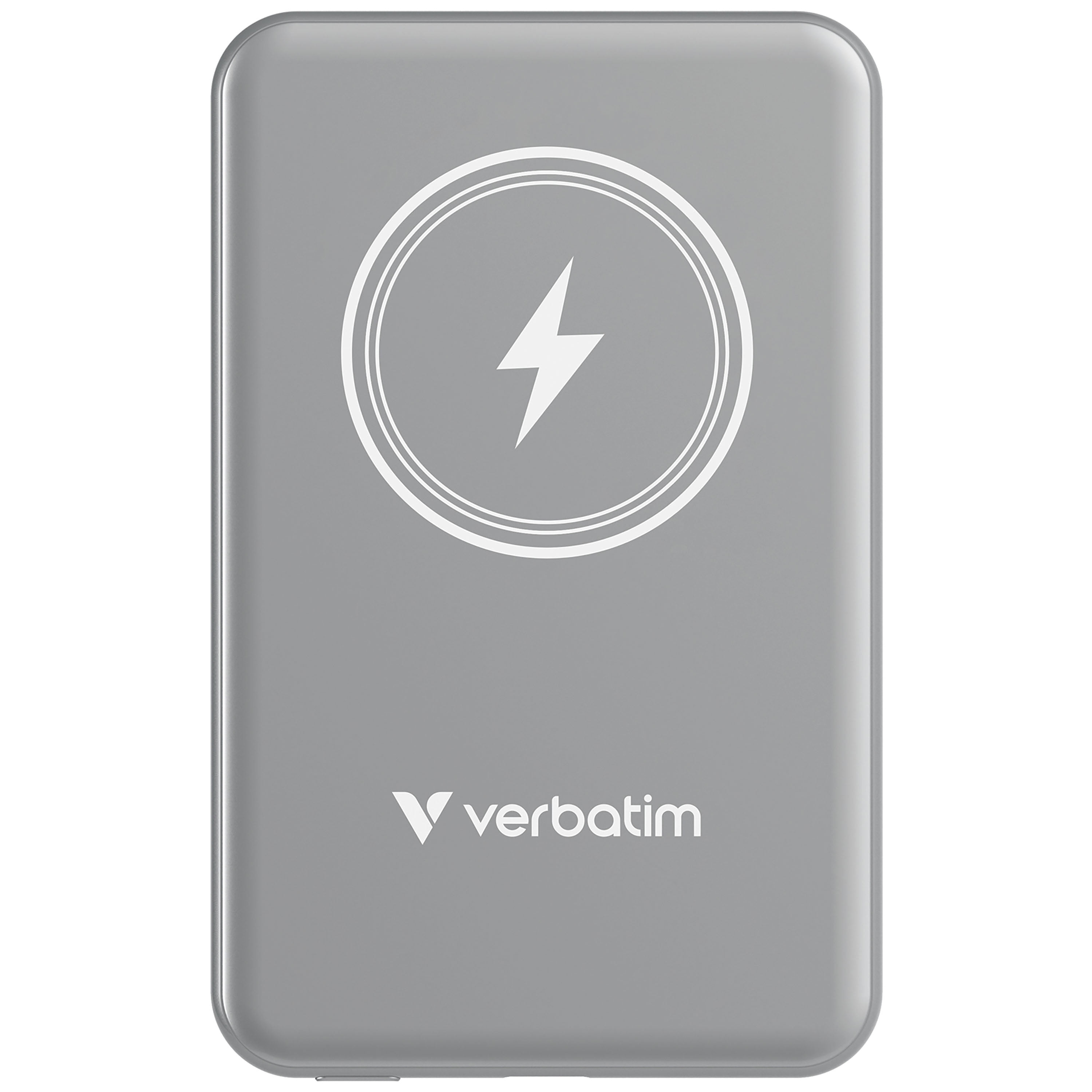 Verbatim Charge 'n' Go Magnetic Wireless Power Bank 5000 mAh - Gray - Walmart.com