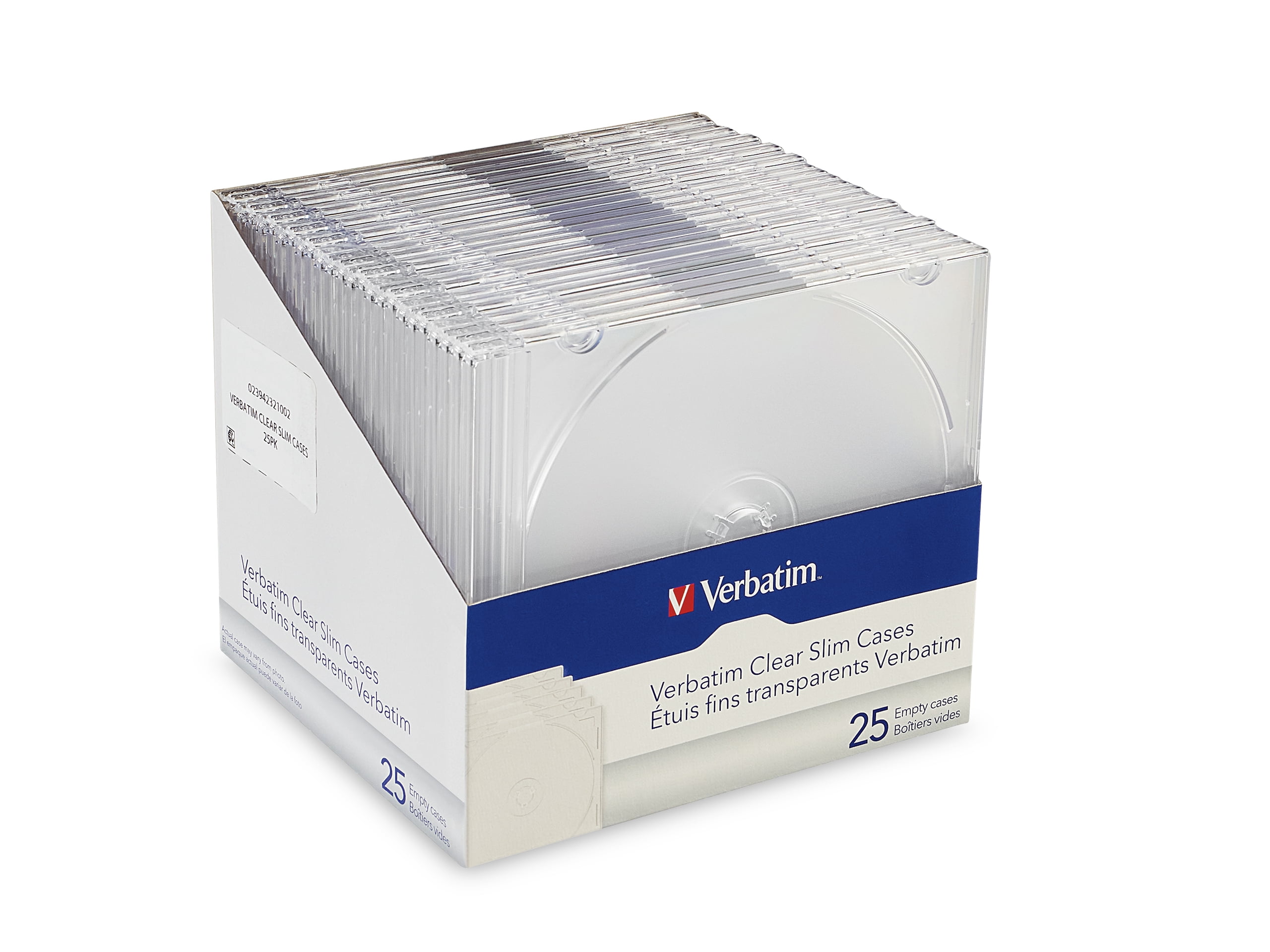 Verbatim Clear Slim Jewel Cases - 25PK - Walmart.com