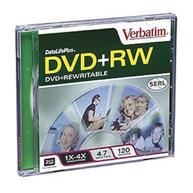 Verbatim DVD+RW 4.7GB 1-4x In Jewel Case - Walmart.com