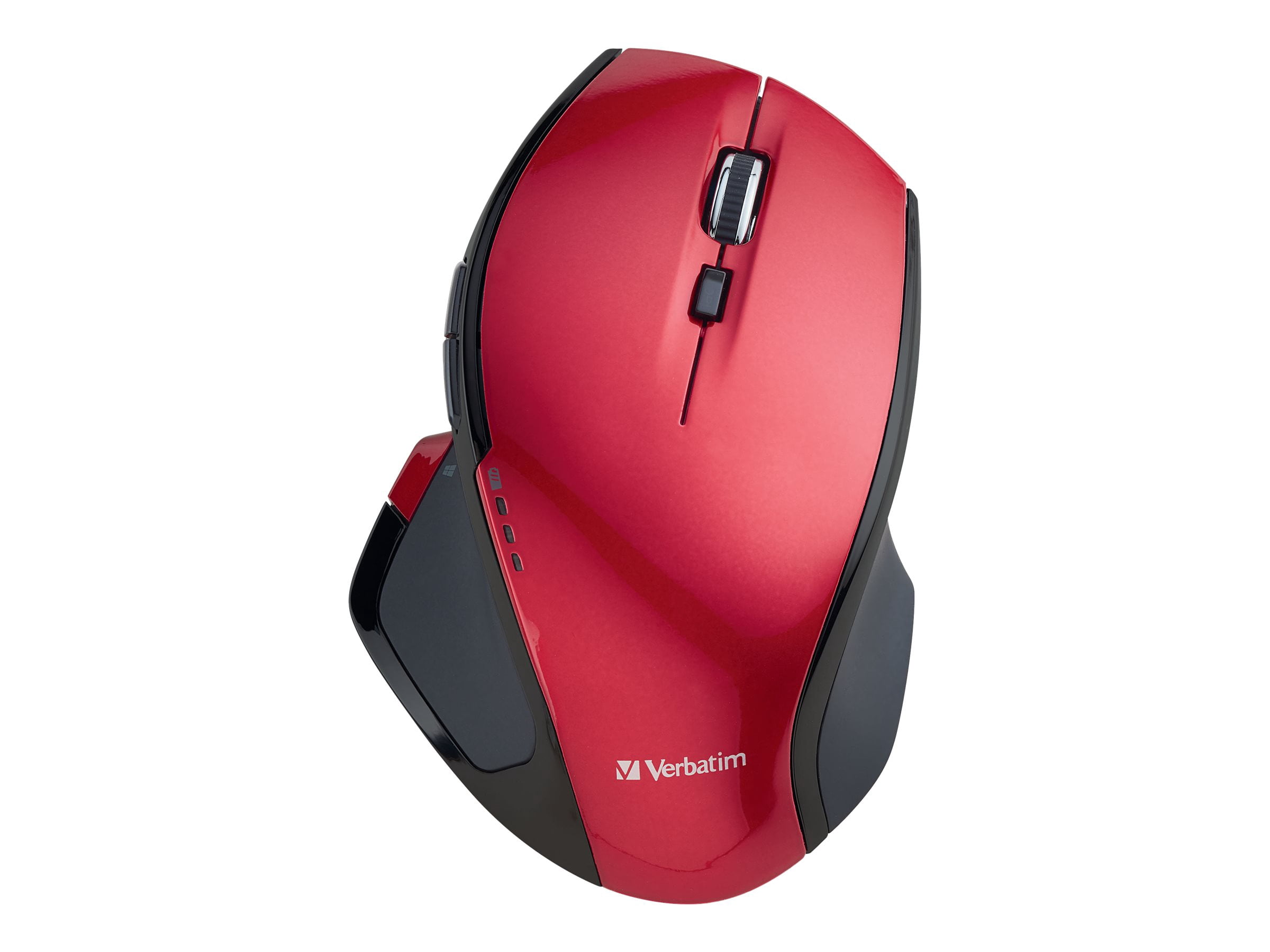 Verbatim Wireless Desktop 8-button Deluxe Blue Led Mouse - Red - Blue ...