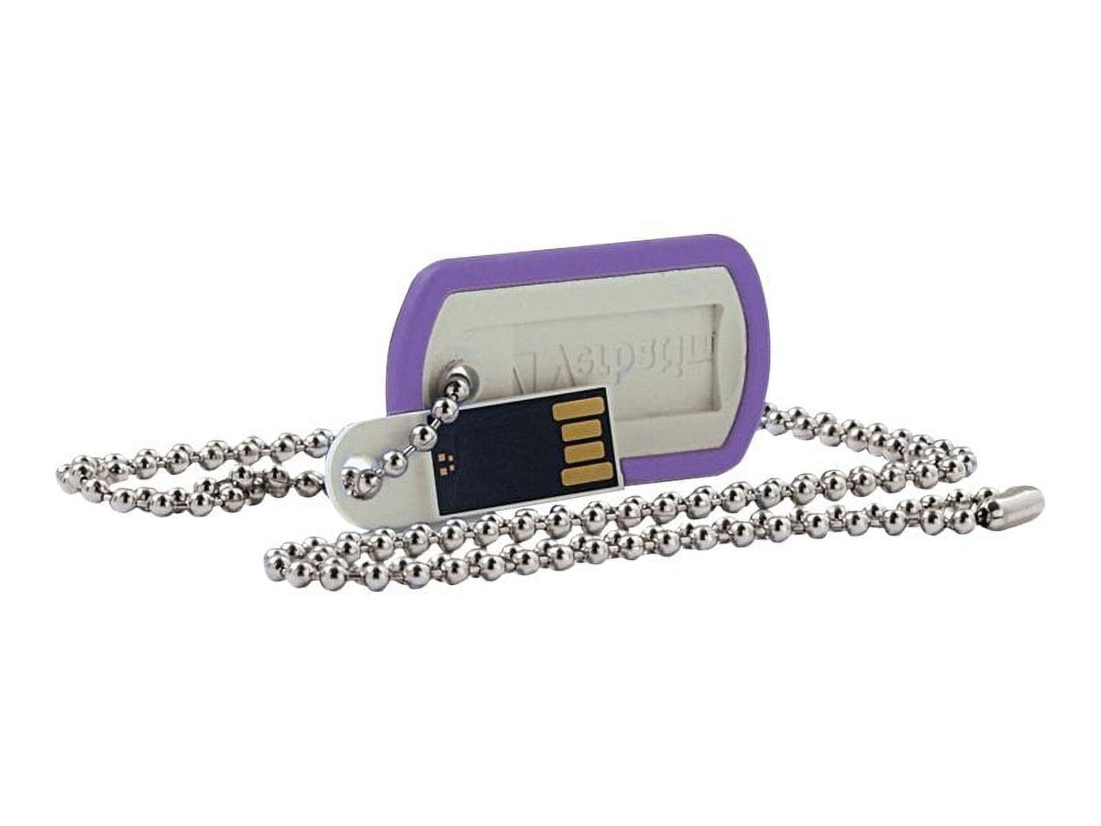 Verbatim Dog Tag - USB flash drive - 8 GB - USB 2.0 - violet - Walmart.com