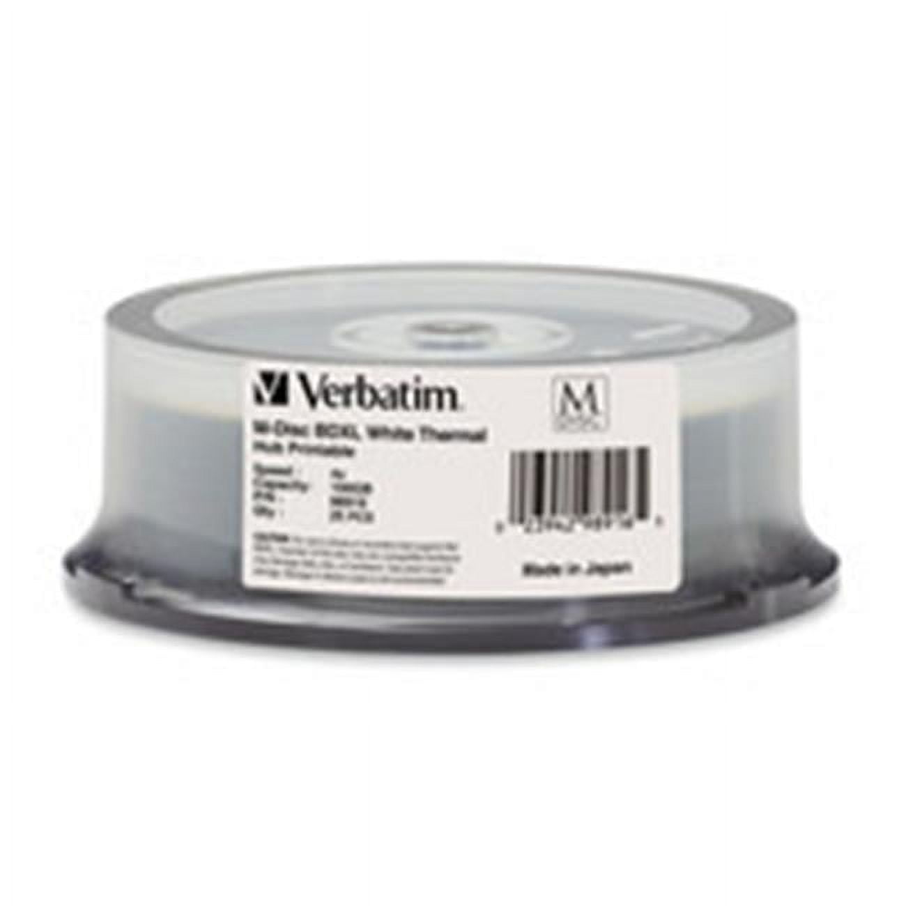 Verbatim M-Disc Bdxl 100 GB 4X White Thermal Printable, Hub Printable ...