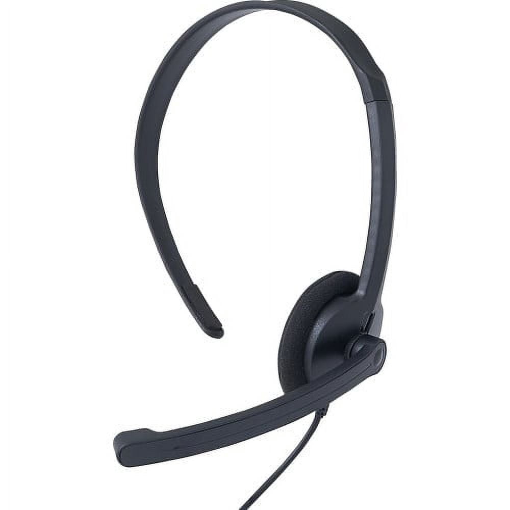 Verbatim Mono Headset with Microphone and In-Line Remote, Each ...