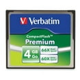 Verbatim Premium CompactFlash Memory Card, 4GB, 66X Read Speed/60X ...