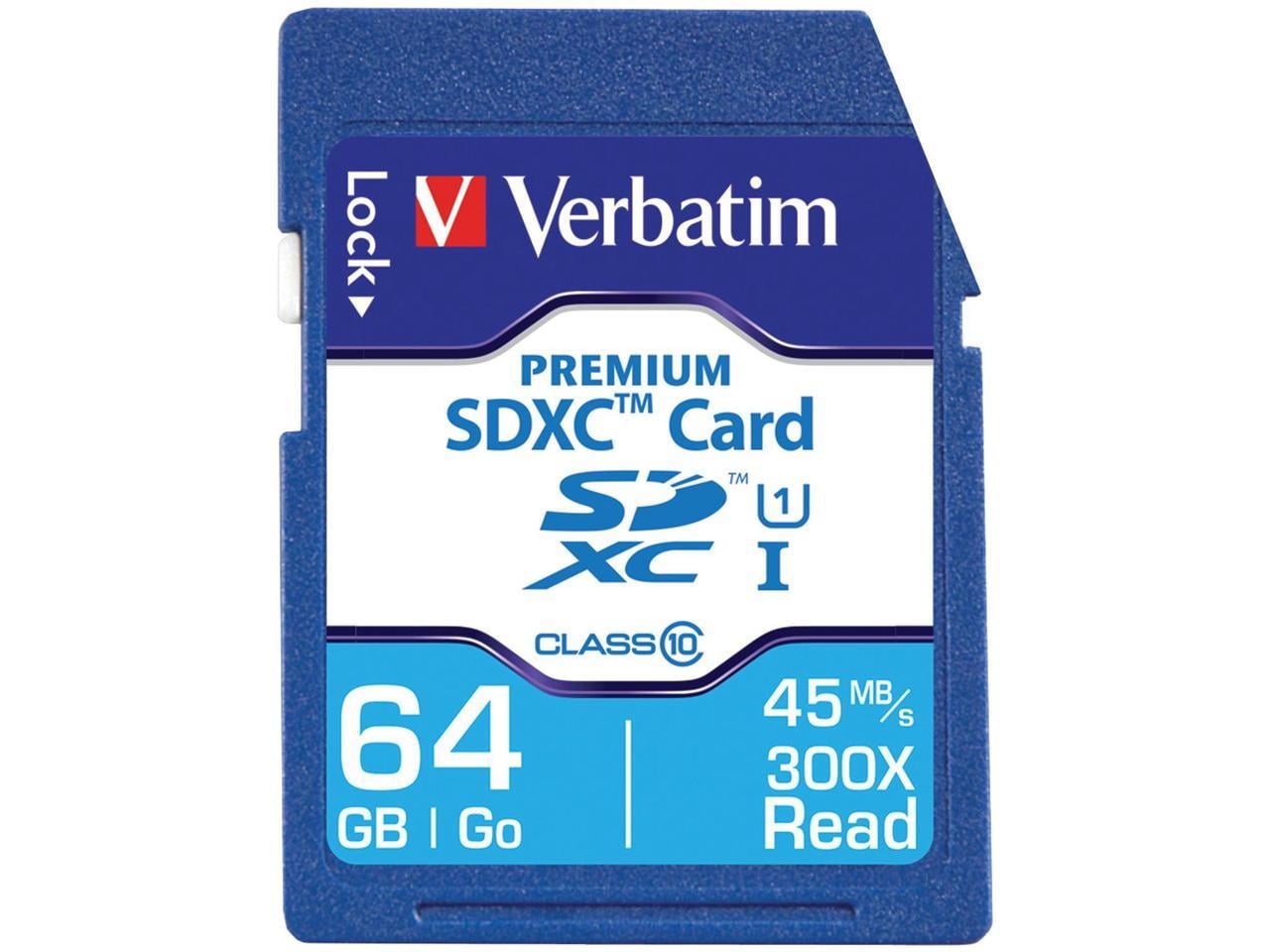 Verbatim Premium - Flash Memory Card - 64 Gb - Class 10 - Sdxc ...