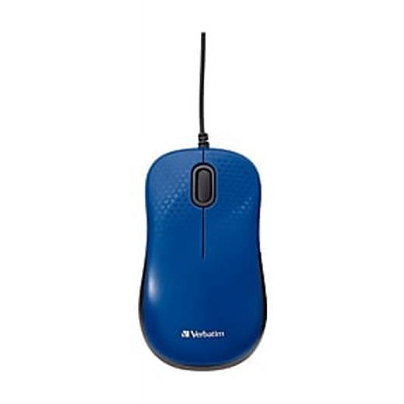 Verbatim Silent Corded Optical Mouse - Blue - Walmart.com