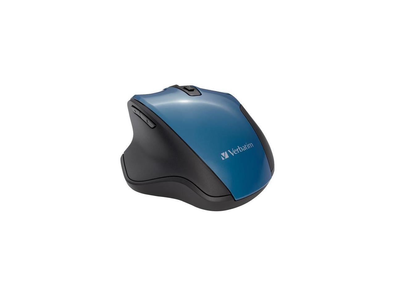Verbatim Silent Ergonomic Wireless Blue LED Mouse Dark Teal 70244 ...