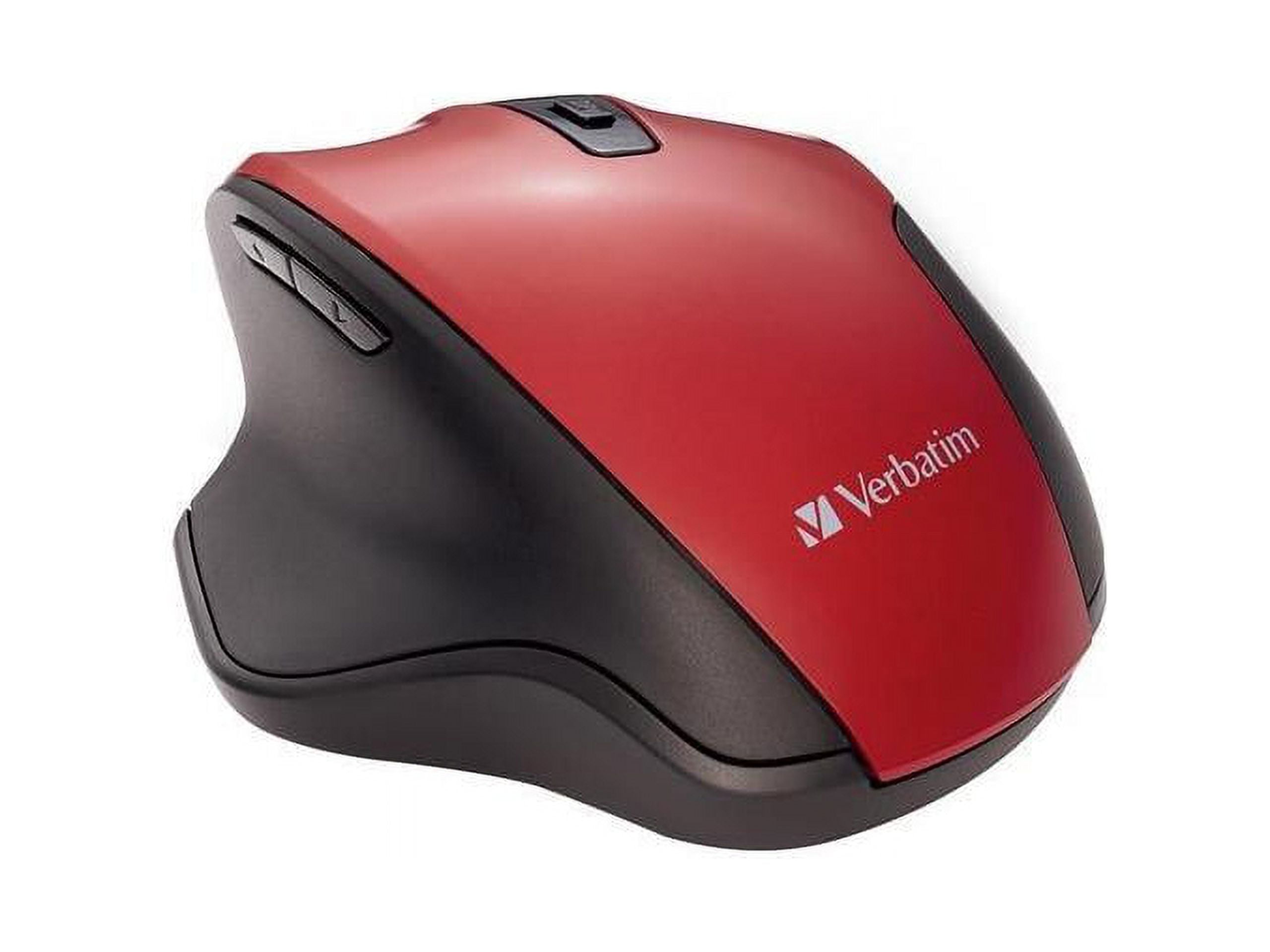 Verbatim Silent Ergonomic Wireless Blue LED Mouse - Red Blue LED ...