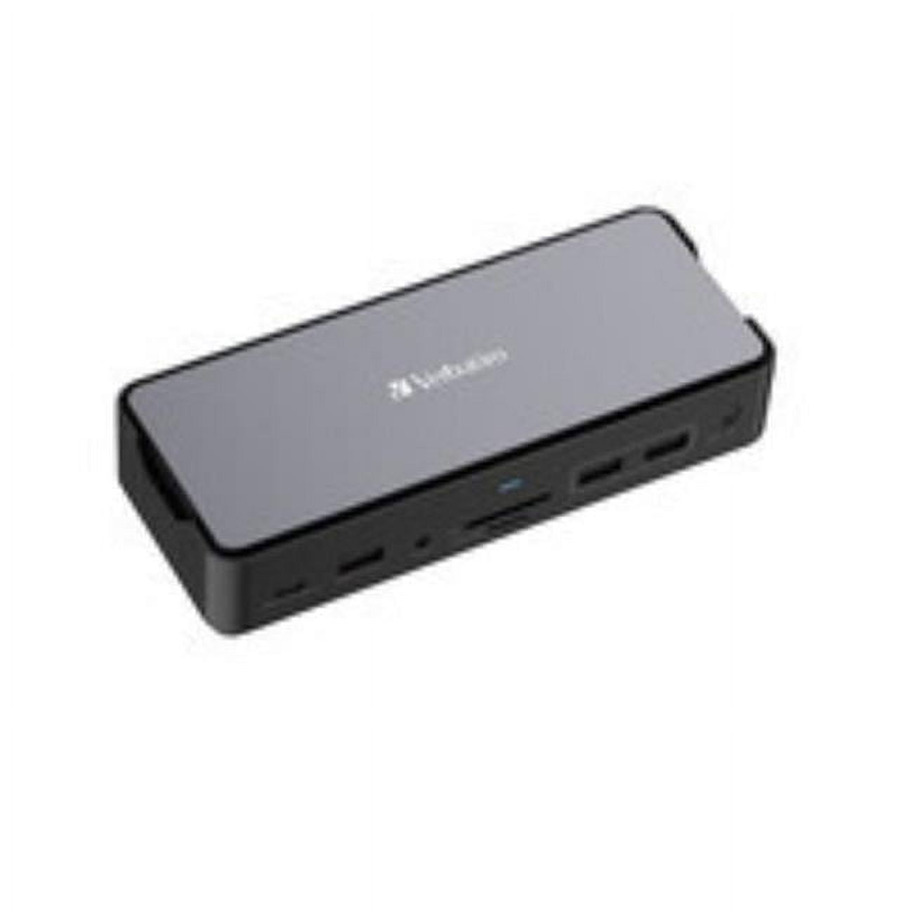 Verbatim USB-C Pro Docking Station, 15-in-1 Hub with Integrated SSD ...