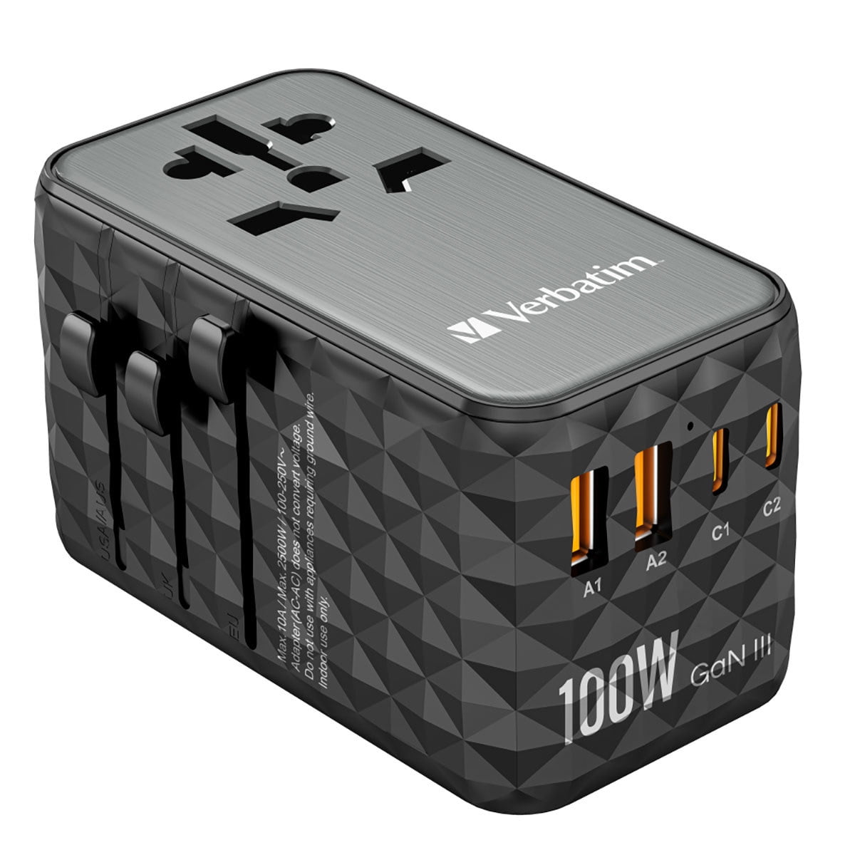 UTA-06 Gan III 2-USB-A/2-USB-C/Quick Charge 4plus Universal Travel ...