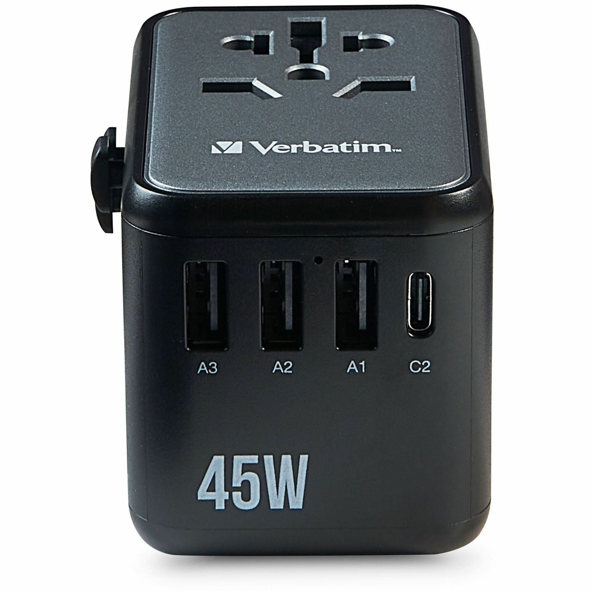 Verbatim UTA-08 Universal Travel Adapter 45W - USB-C, USB-A (32123 ...