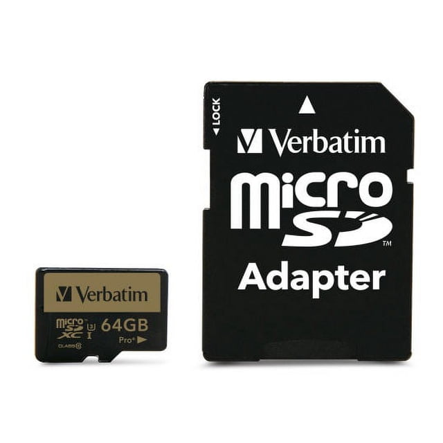 Verbatim, VER44034, Pro Plus microSDHC Memory Card, 1 - Walmart ...