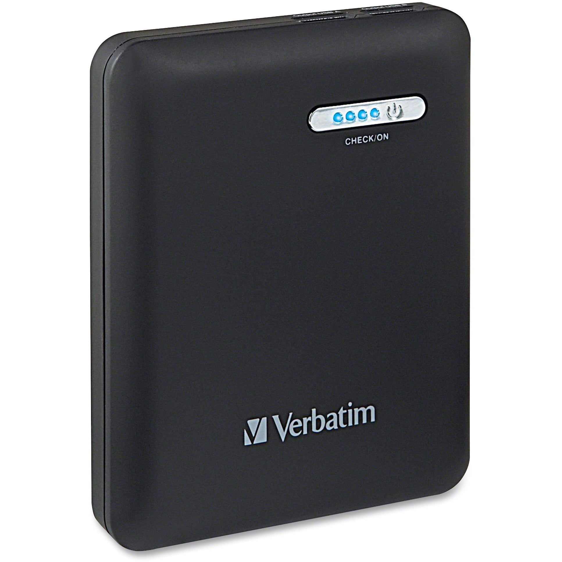 Verbatim, VER98343, Verbatim Dual USB Power Pack Charger, 1, Black ...