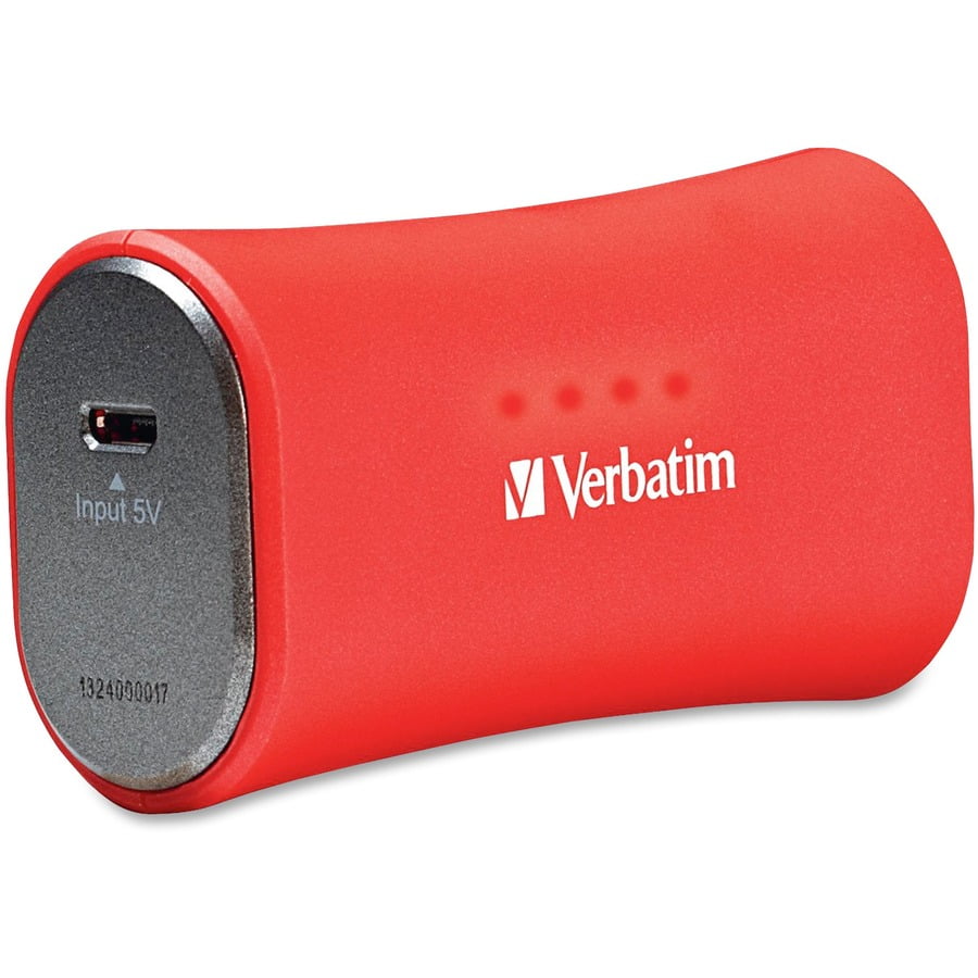 Verbatim, VER98357, Portable Power Pack Charger, 1, Red - Walmart.com