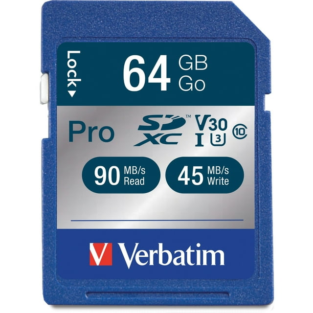 Verbatim, VER98670, Pro 600X SDHC Memory Card, 1 - Walmart.com