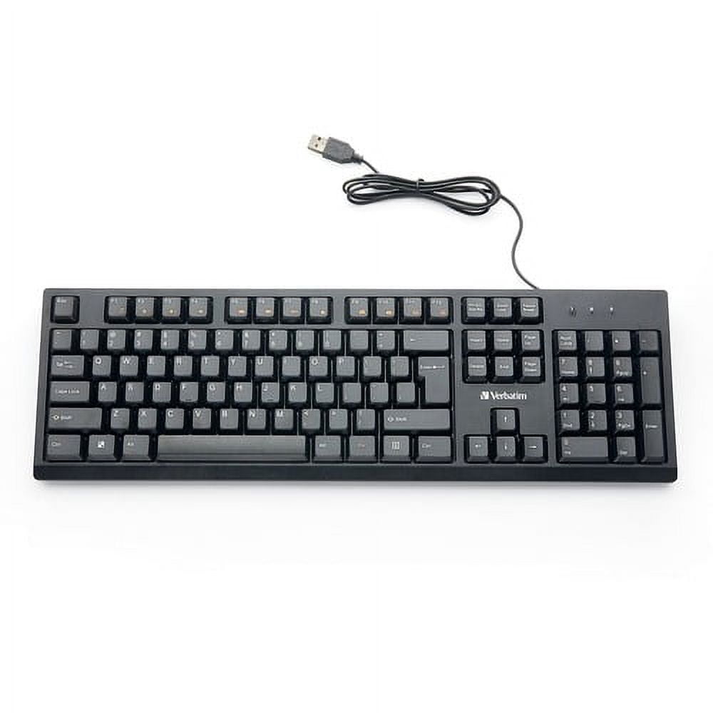 Verbatim Wired Keyboard - Cable Connectivity - USB Interface Multimedia ...