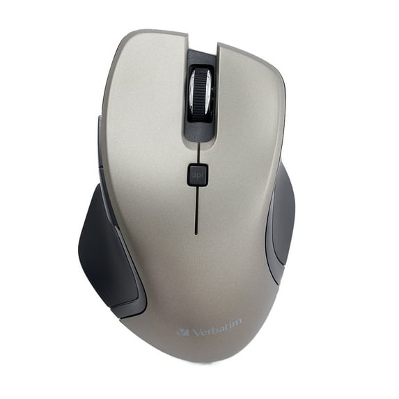 Verbatim Wireless Blue-LED Computer Mouse with USB-C Nano Receiver, 6 ...