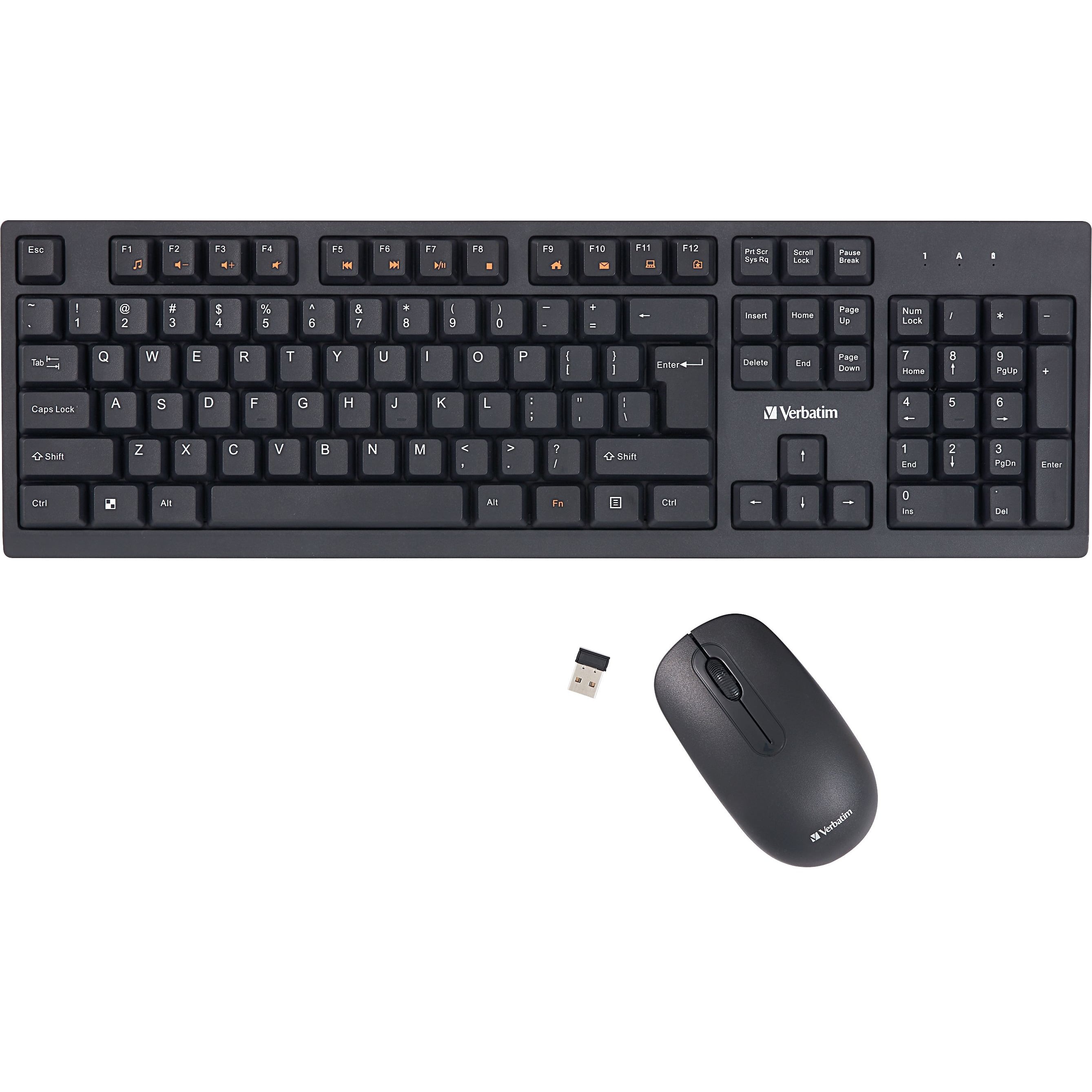 Verbatim Wireless Keyboard and Mouse 70724 - Walmart Business Supplies