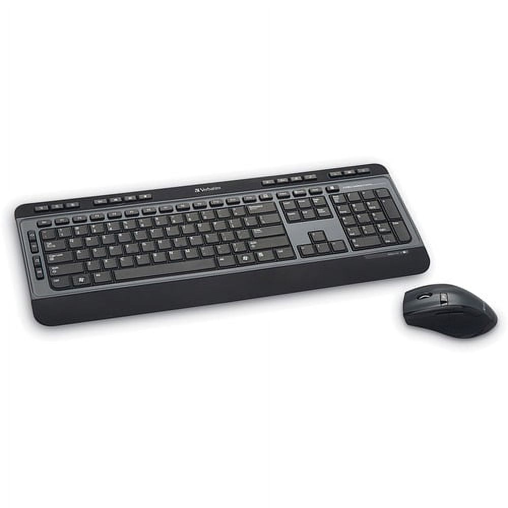 Verbatim Wireless Multimedia Keyboard and 6-Button Mouse Combo - Black ...