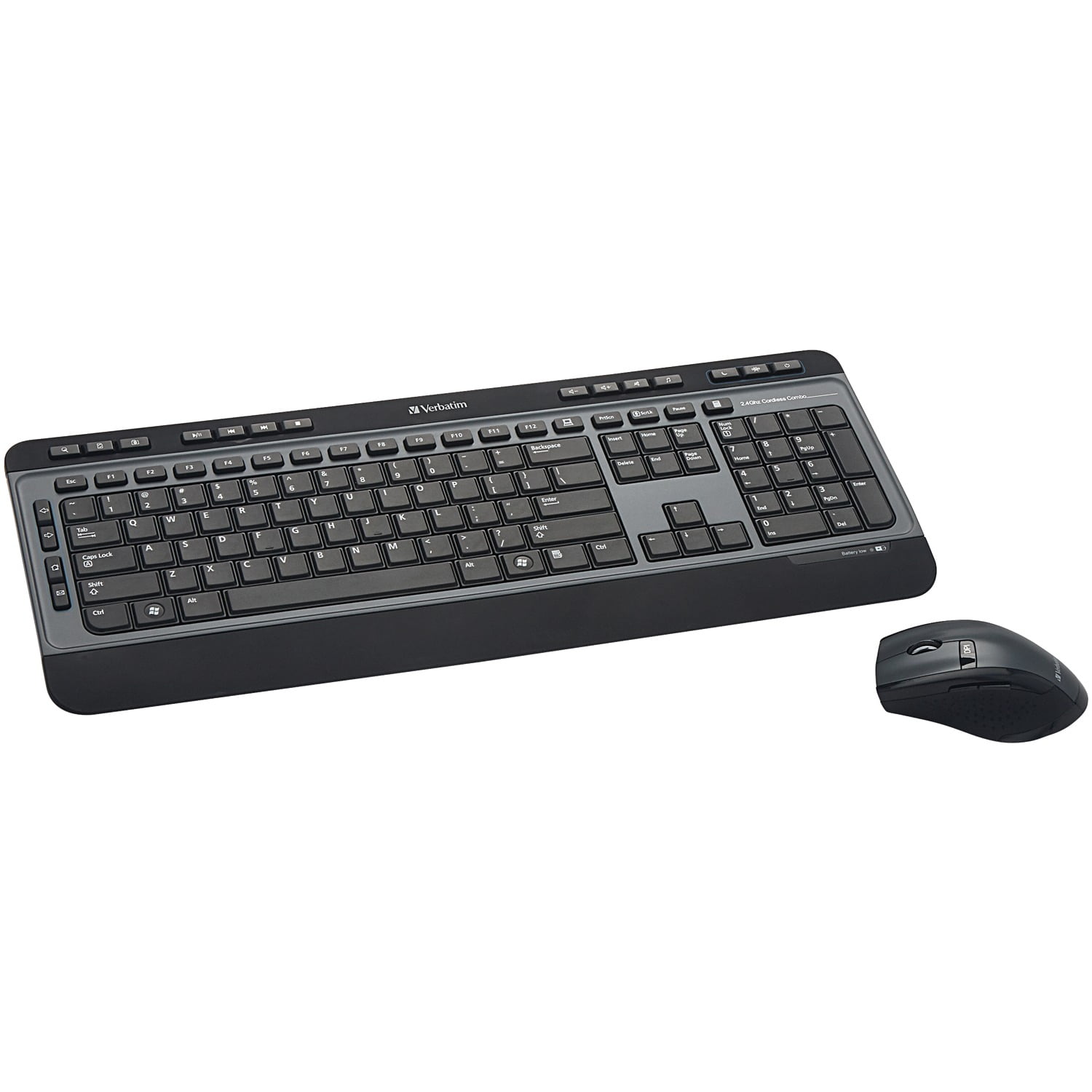 Verbatim Wireless Multimedia Keyboard & 6-Button Mouse Combo: Computer ...