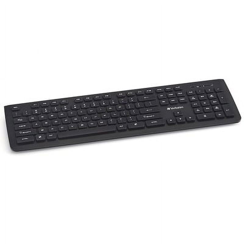 Verbatim Wireless Slim Keyboard, 103 Keys, Black (99793) - Walmart ...