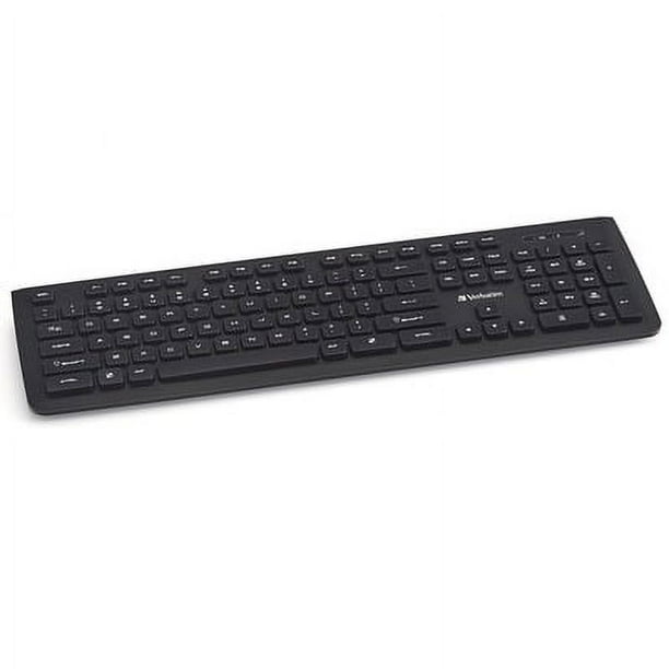 Verbatim Wireless Slim Keyboard, 103 Keys, Black (99793) - Walmart ...