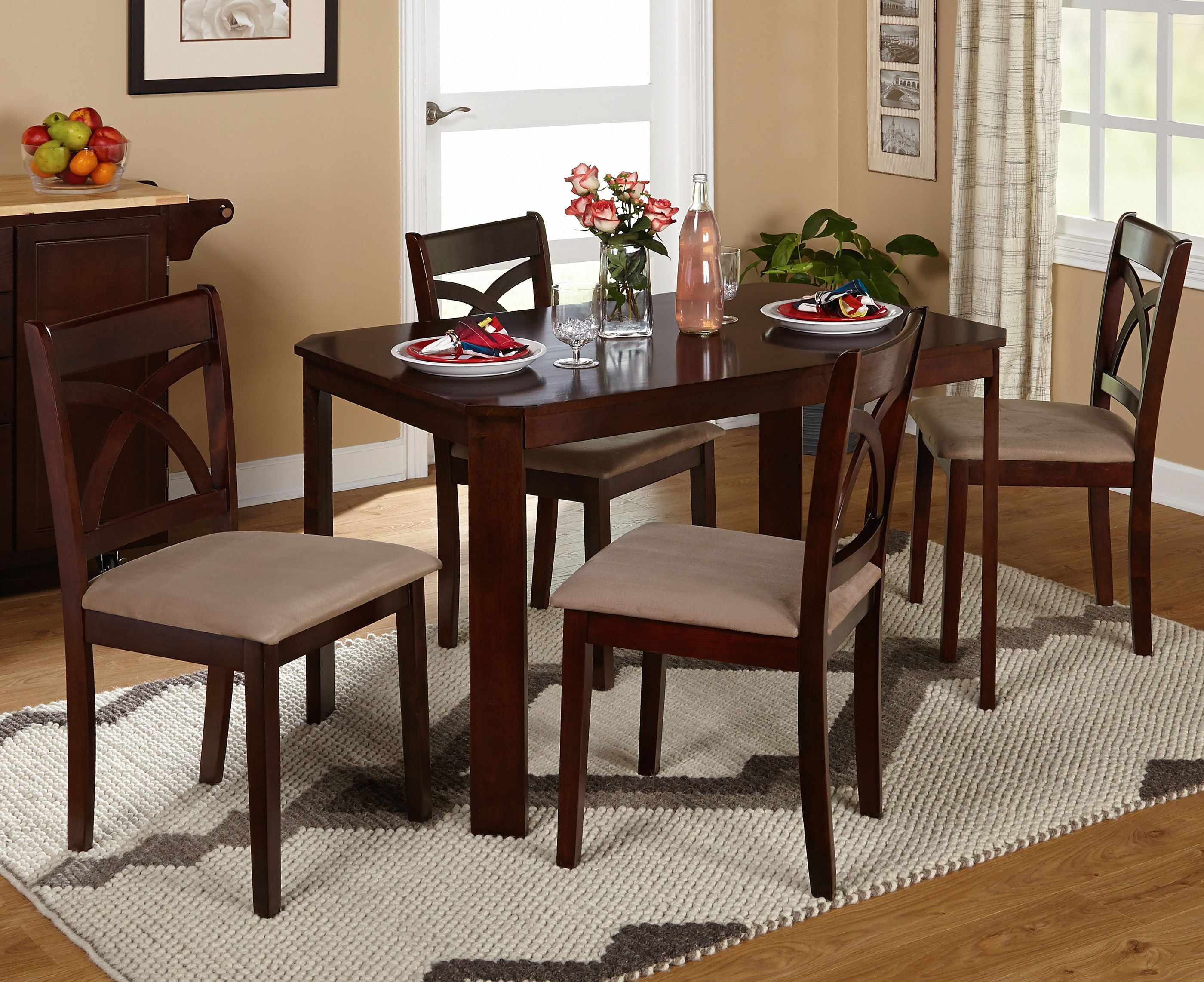 Verbena 5-Piece Dining Set, Multiple Colors - Walmart.com