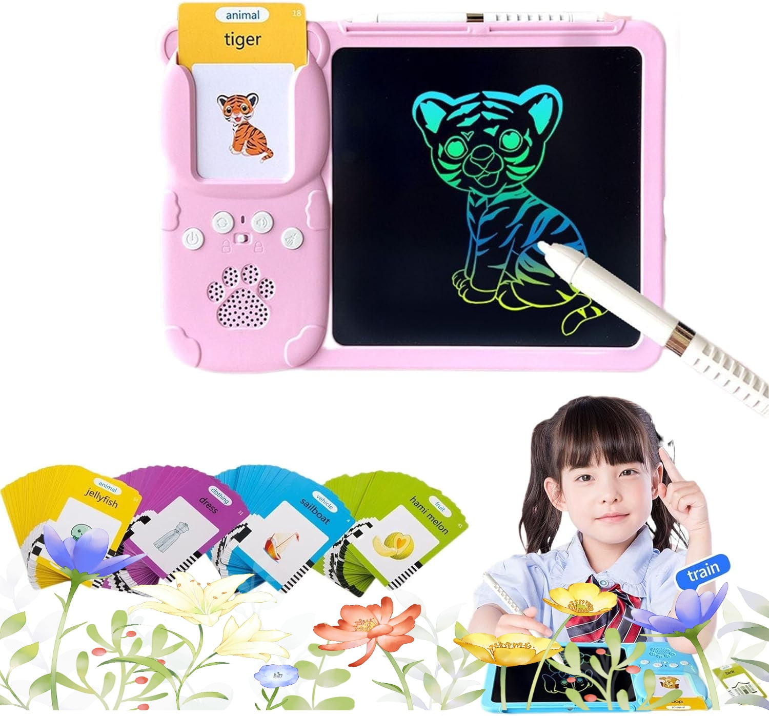 Verbio Talking Tablet, Croeve Talking Tablet, 2 in 1 Drawing Speaking ...