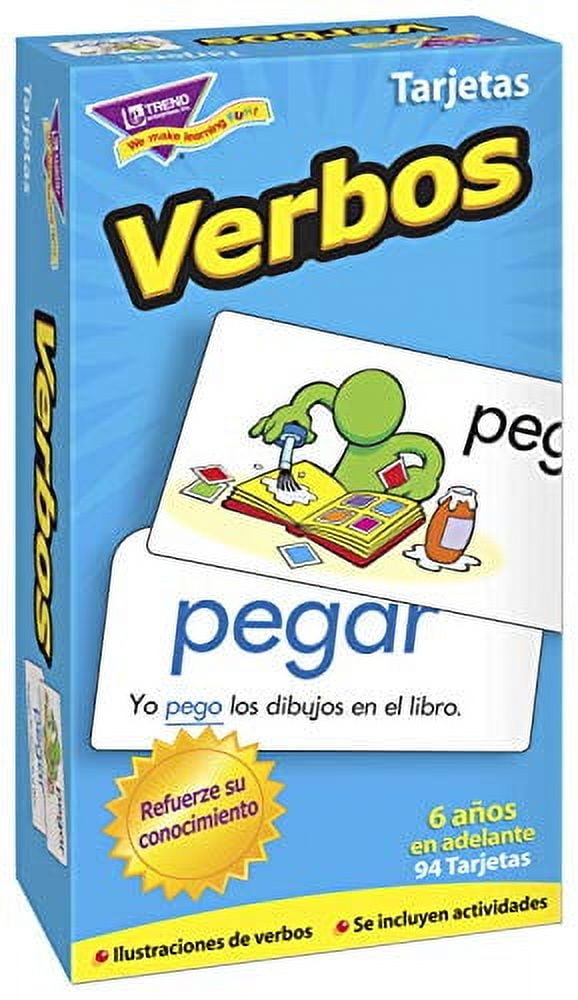Verbos: Spanish Action Words Skill Drill Cards for Children Ages 6 ...