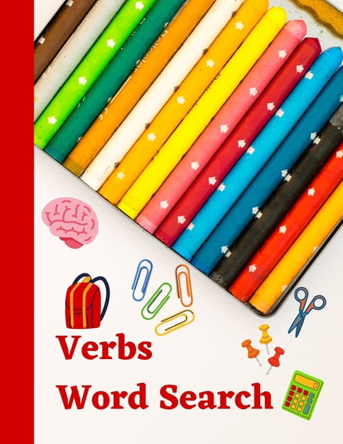 Verbs Word Search: English grammar puzzle activity book, (Paperback ...