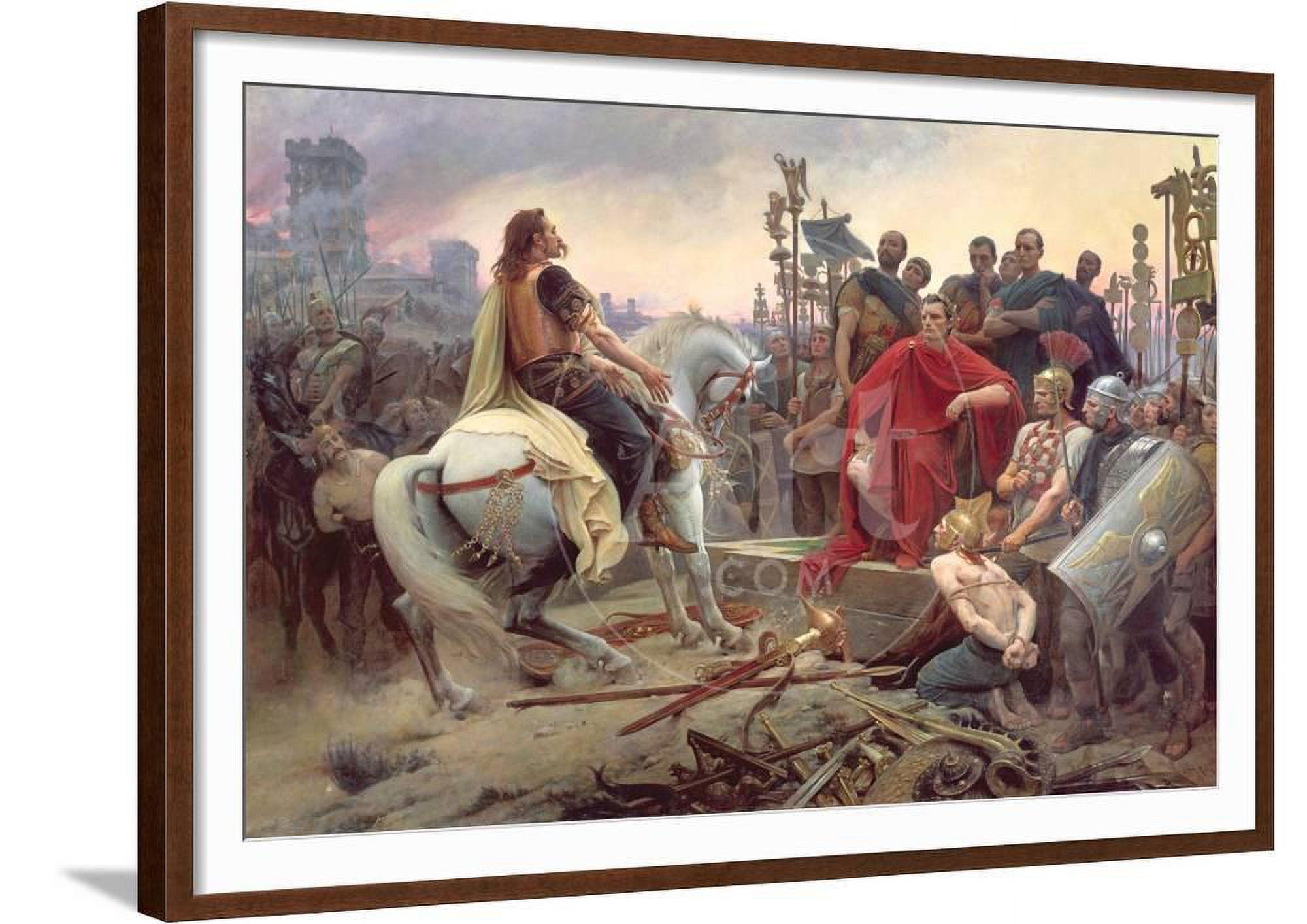 Vercingetorix Throws Down His Arms at the Feet of Julius Caesar, 1899 ...