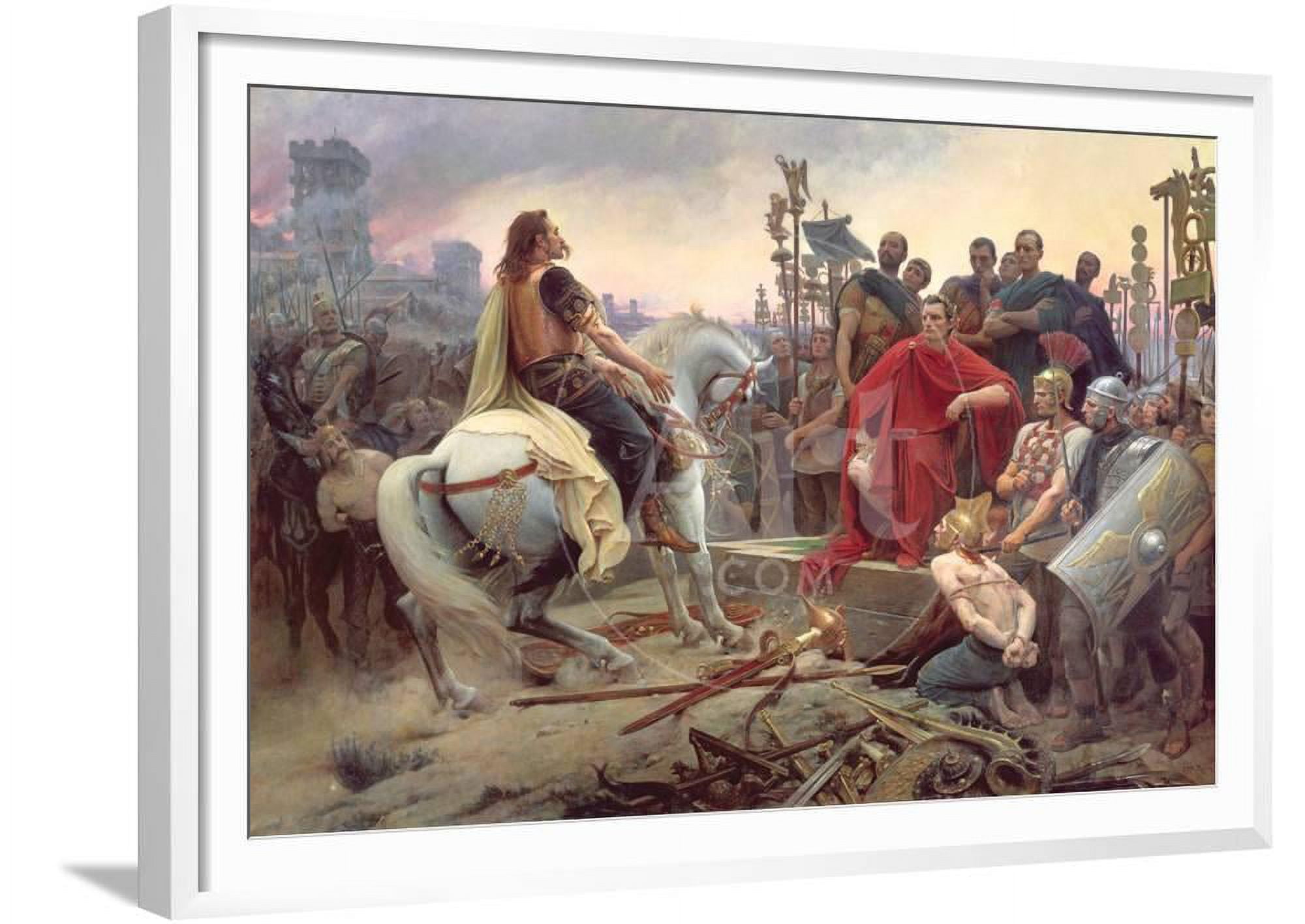 Vercingetorix Throws Down His Arms at the Feet of Julius Caesar, 1899 ...