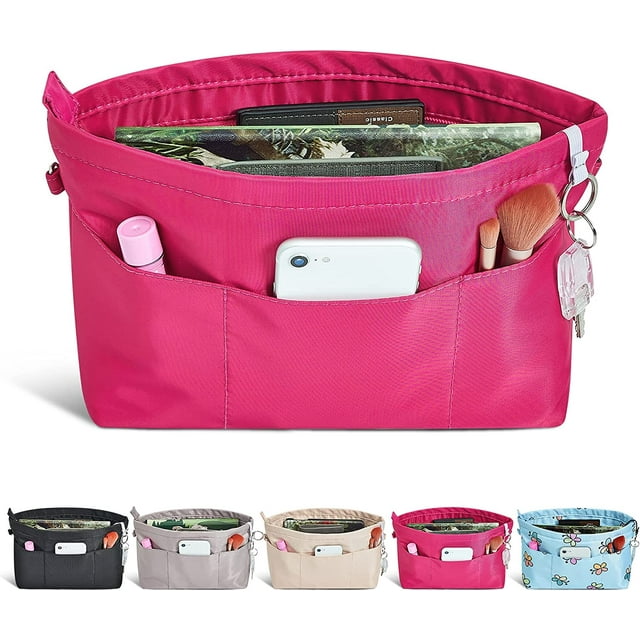 Vercord Premium Nylon Handbag Organizer, Tote Bag Insert, 13 Pockets ...