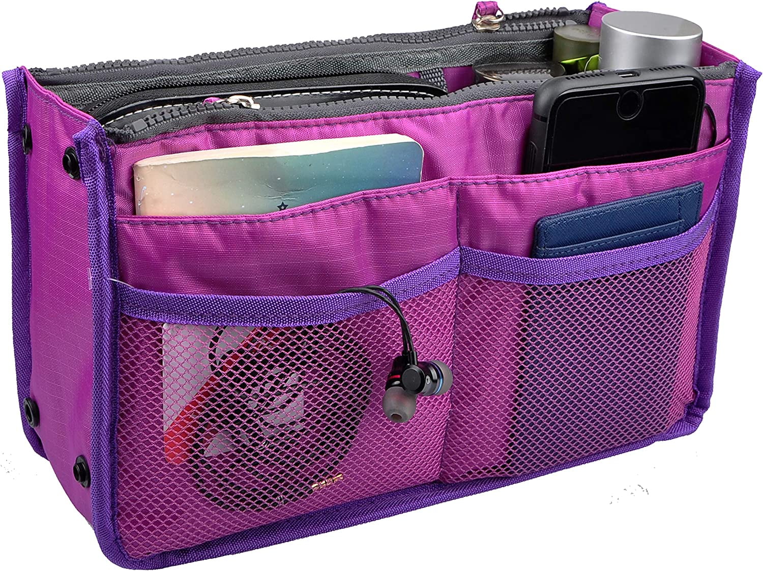 Vercord Updated Purse Handbag Organizer Insert Liner Bag in Bag 13 ...