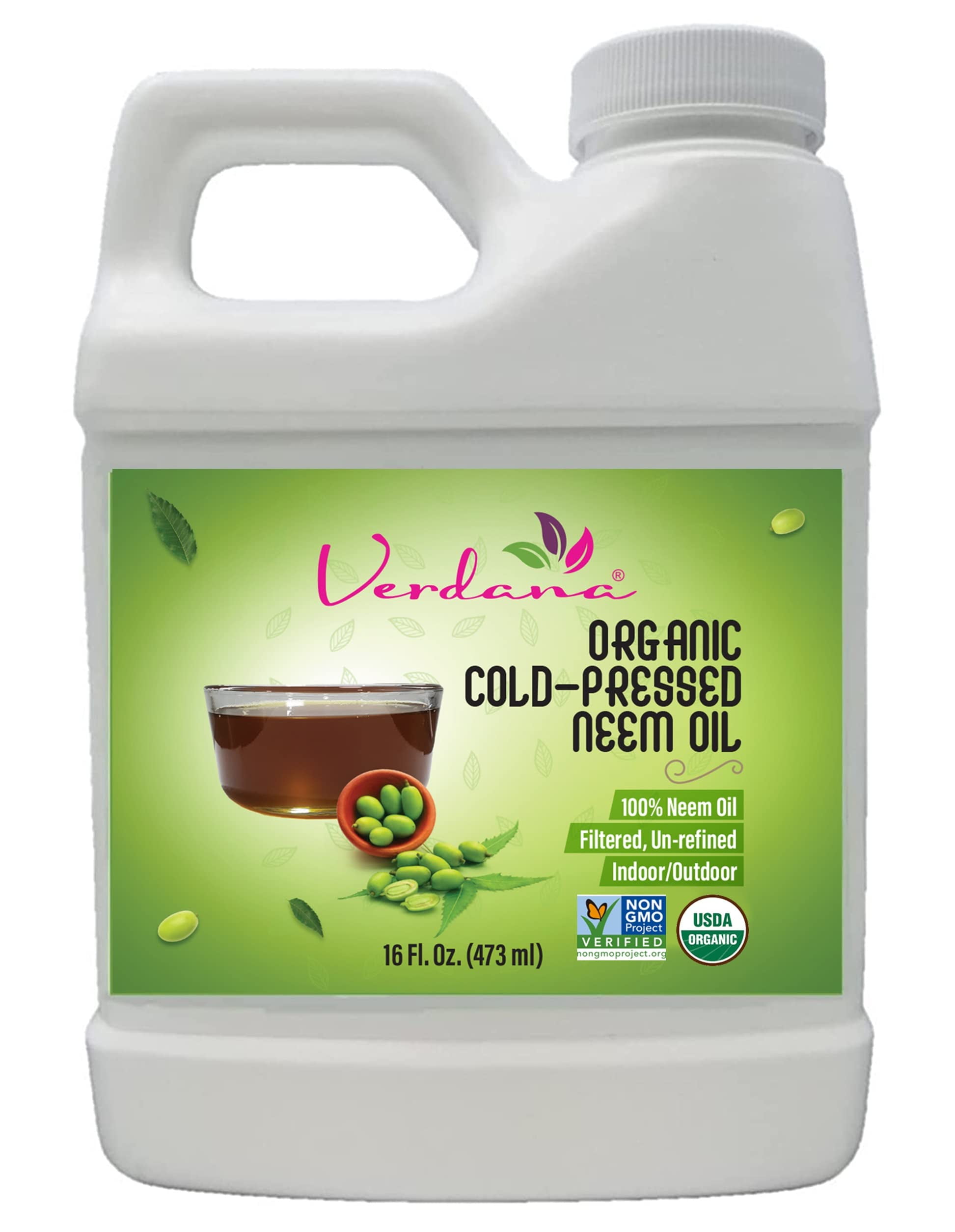 Verdana Pure Neem Oil IRF13 for Plants - 16 Fl Oz - Organic, Cold ...