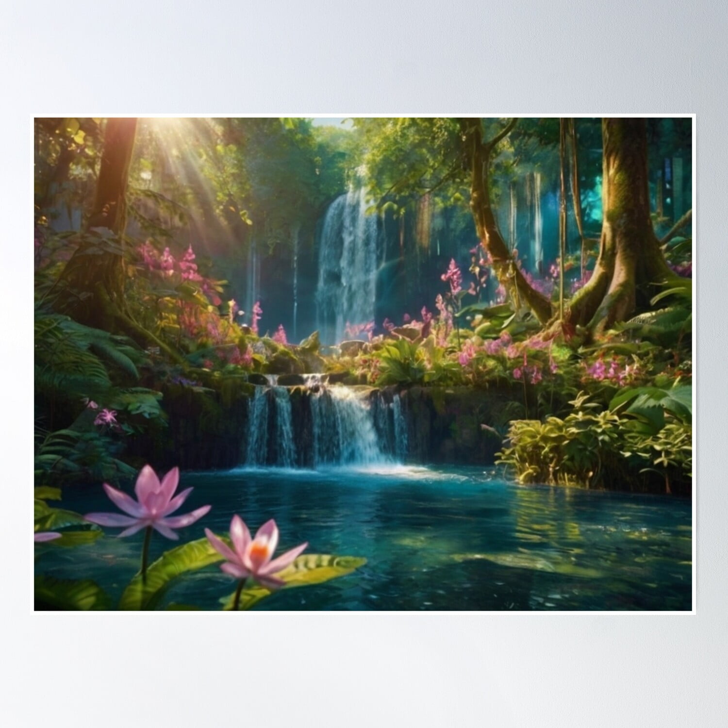 Verdant Vale Vista Avatar'S Realm Of Water And Petals Poster Wall Art ...