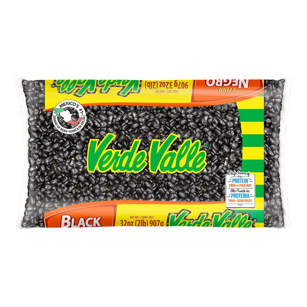 Verde Valle Mexican Food Frijoles, Dried Black Beans, 32 oz - Walmart.com